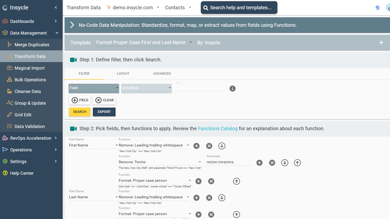 Insycle Data Management HubSpot Integration | Connect Them Today
